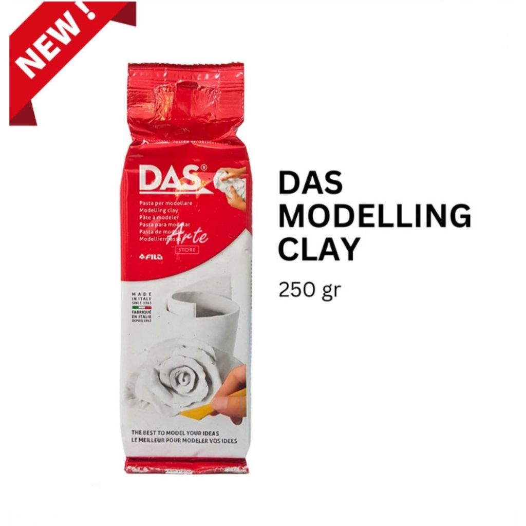 Jual das modeling clay putih 250 gram made in italy tanah liat putih ...