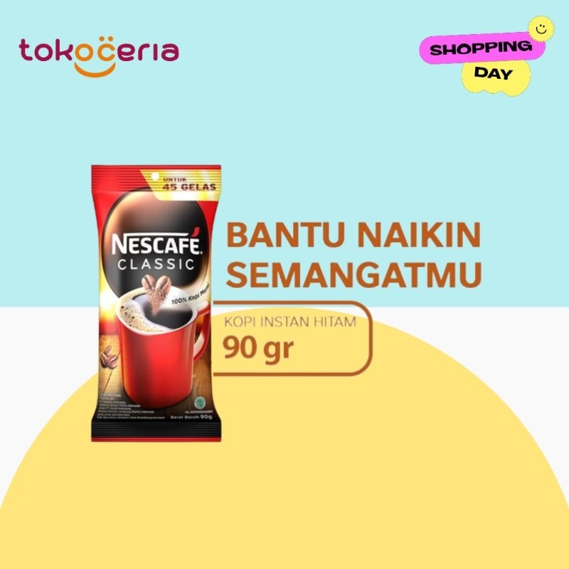Jual NESCAFE CLASSIC KOPI INSTAN SACHET BAG 90GR | Shopee Indonesia