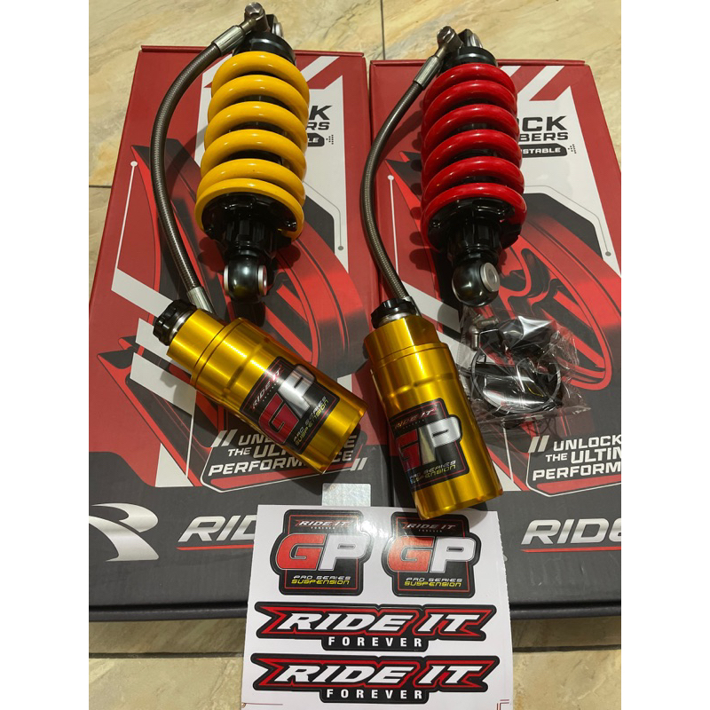 Jual monoshock belakang sonic 150 ride it gp 103 tabung pisah klik fungsi dan rebound fleksibel ...