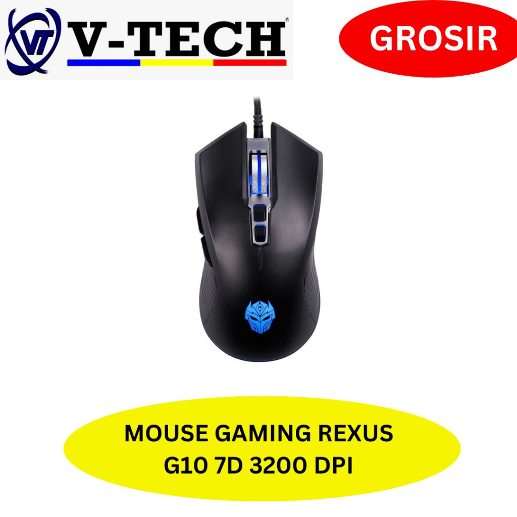 Jual MOUSE GAMING REXUS G10 7D 3200 DPI | Shopee Indonesia