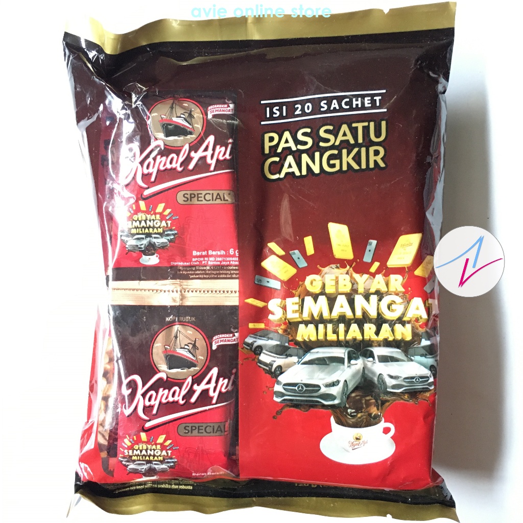 Jual KOPI KAPAL API SPECIAL MERAH 1 BAG (20 X 6 GR) | Shopee Indonesia