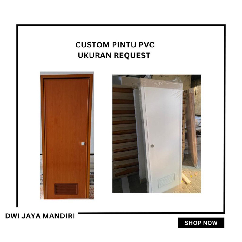 Jual Pintu pvc custom + packing kayu | Shopee Indonesia
