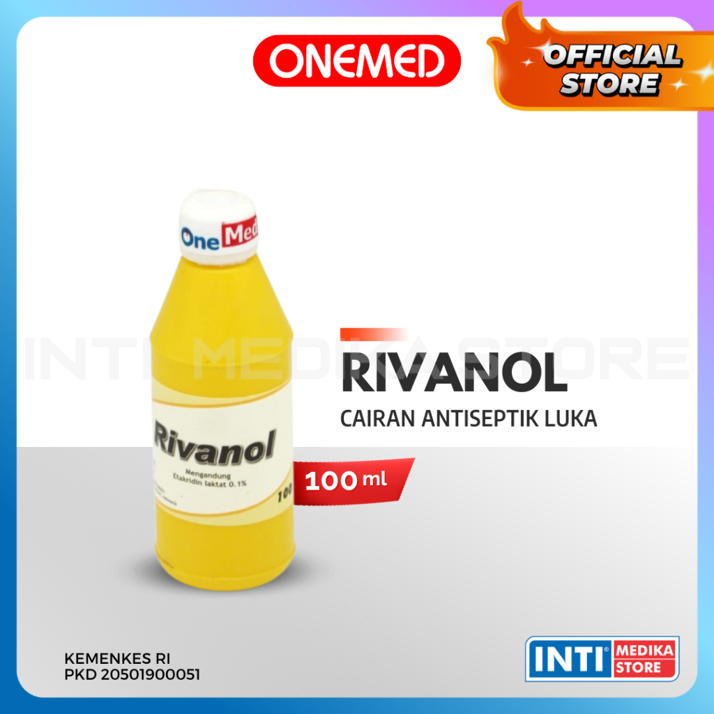 Jual ONEMED - Rivanol 100 ml / Antiseptic Pembersih Luka | Shopee Indonesia
