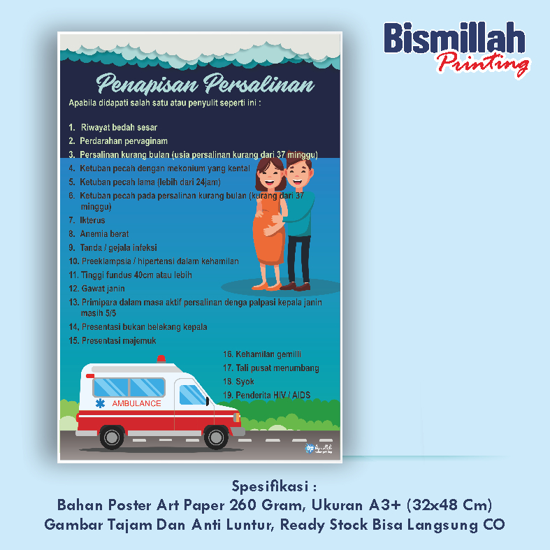 Jual Poster Kesehatan Penapisan Persalinan | Shopee Indonesia