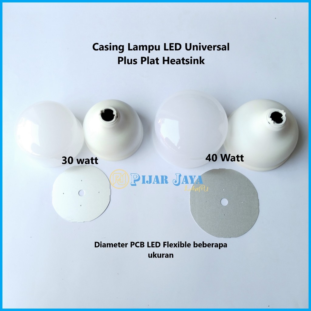 Jual Casing Lampu LED 30 40 Watt Kapsul Universal Plus Plat Heatsink | Shopee Indonesia
