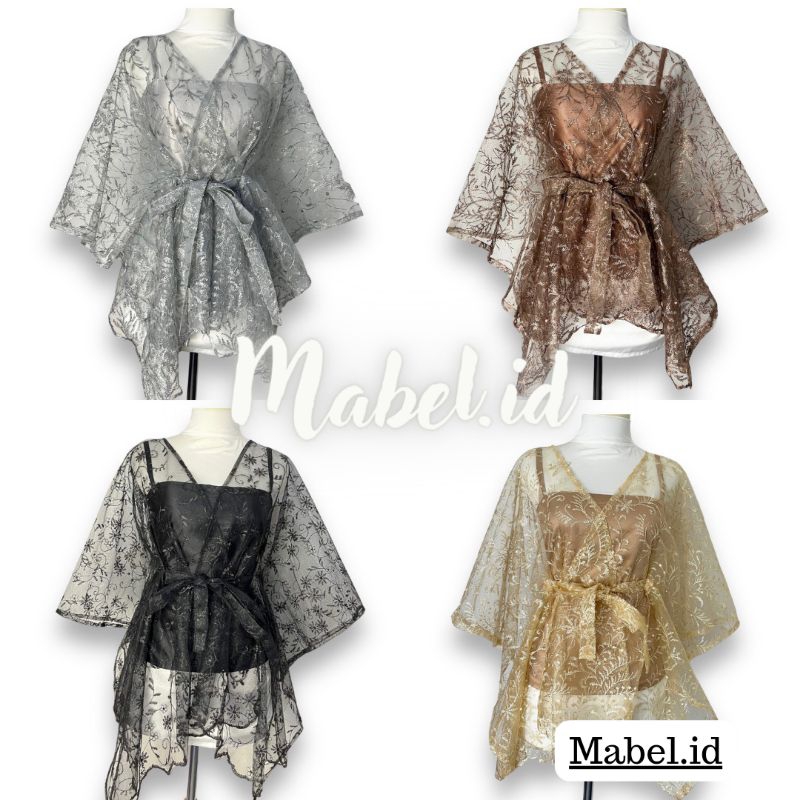 Jual Outer kebaya cape brukat tile Modern | Shopee Indonesia