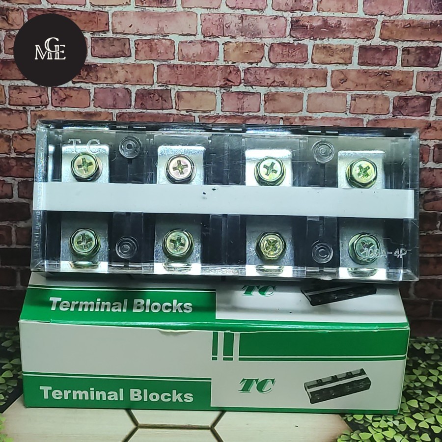 Jual TERMINAL BLOCK BLOK 100A 4POLE TC-1004 / TC1004 VORGE 4P 100 A | Shopee Indonesia