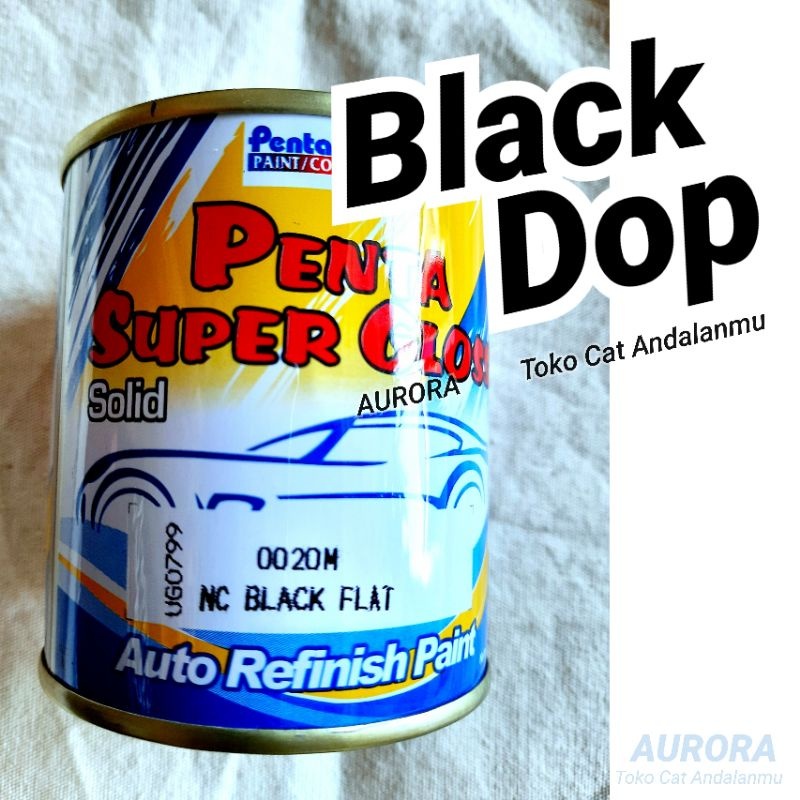 Jual Cat Hitam Dop Penta Super Gloss Black Doff Dof Dov Flat Matt Matte ...