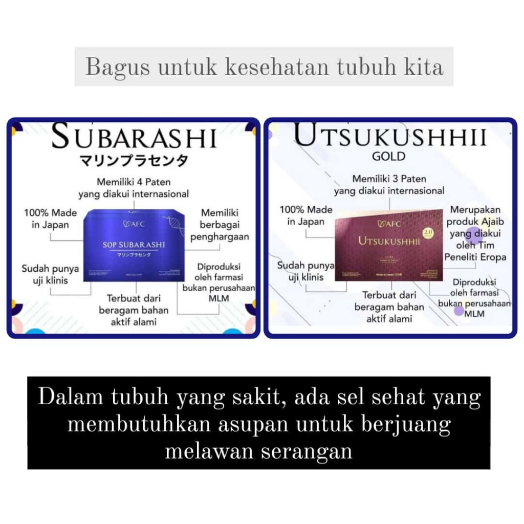 Jual Sop Subarashi dan Utsukushhii Gold 2.0 ( Suplemen Kesehatan ...