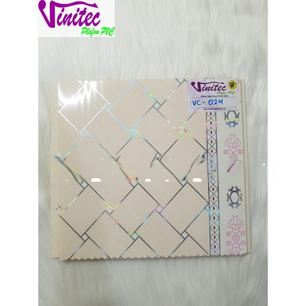 Jual Plafon PVC VINITEC / Plafon PREMIUM TYPE VC 024 Per Lembar 3M / 4M ...