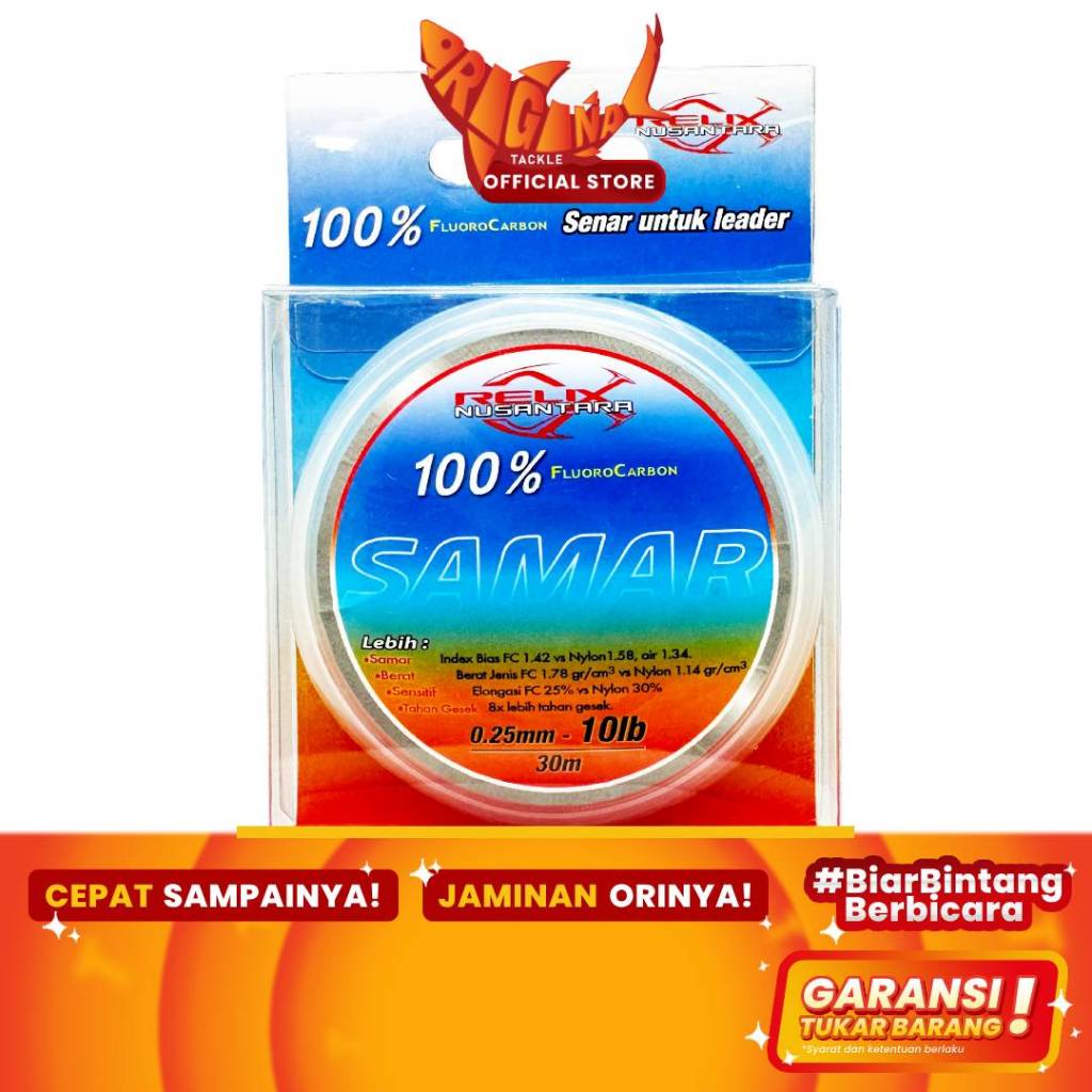 Jual Senar Leader RelixNusantara Samar Fluorocarbon 30m 25m 0.18 0.22 0 ...