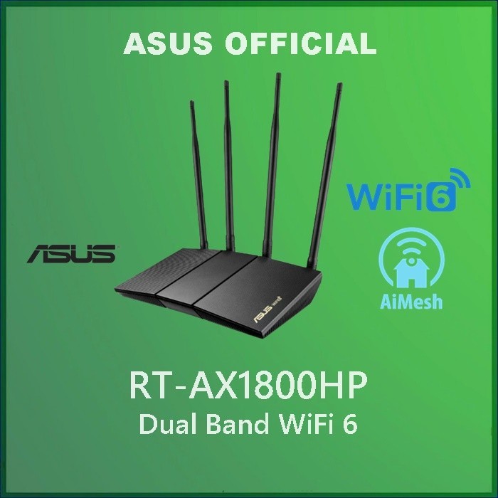 Jual ASUS RT-AX1800HP AX1800 Dual Band WiFi 6 Wireless Router with ...