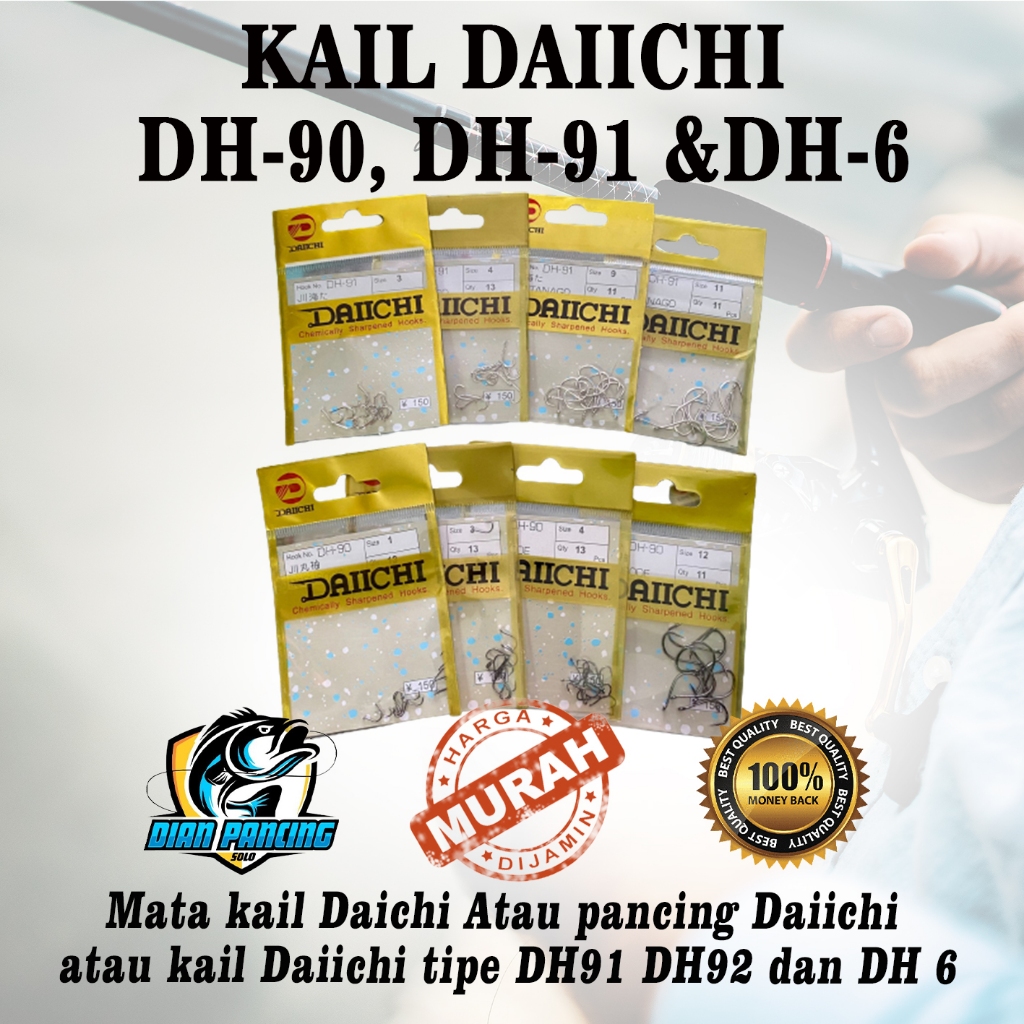 Jual Mata kail Daichi Atau pancing Daichi atau kail Daichi tipe DH91 ...