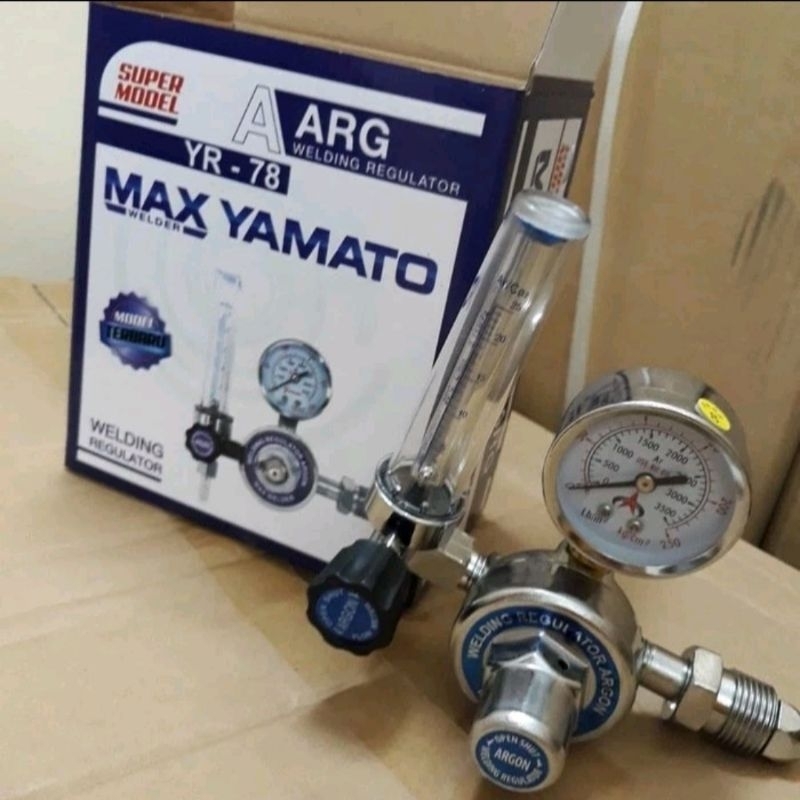 Jual Regulator Las Argon Max Yamato - Regulator Gas Argon | Shopee ...