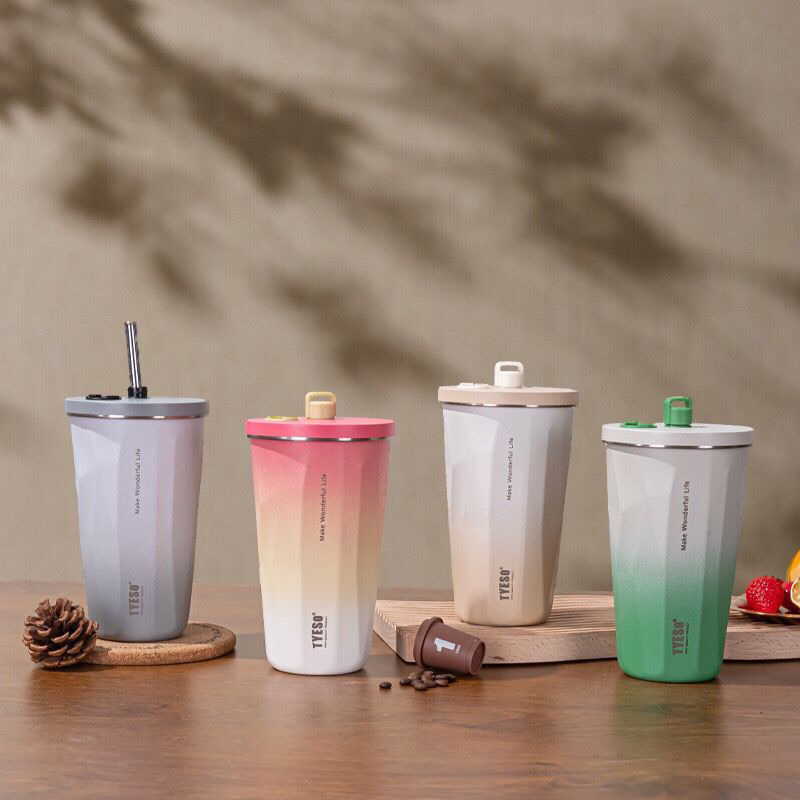 Jual Tyeso Straw Cup Tumbler Original Vacuum Insulated Tumbler Gradasi Premium Gelas Kopi Botol ...