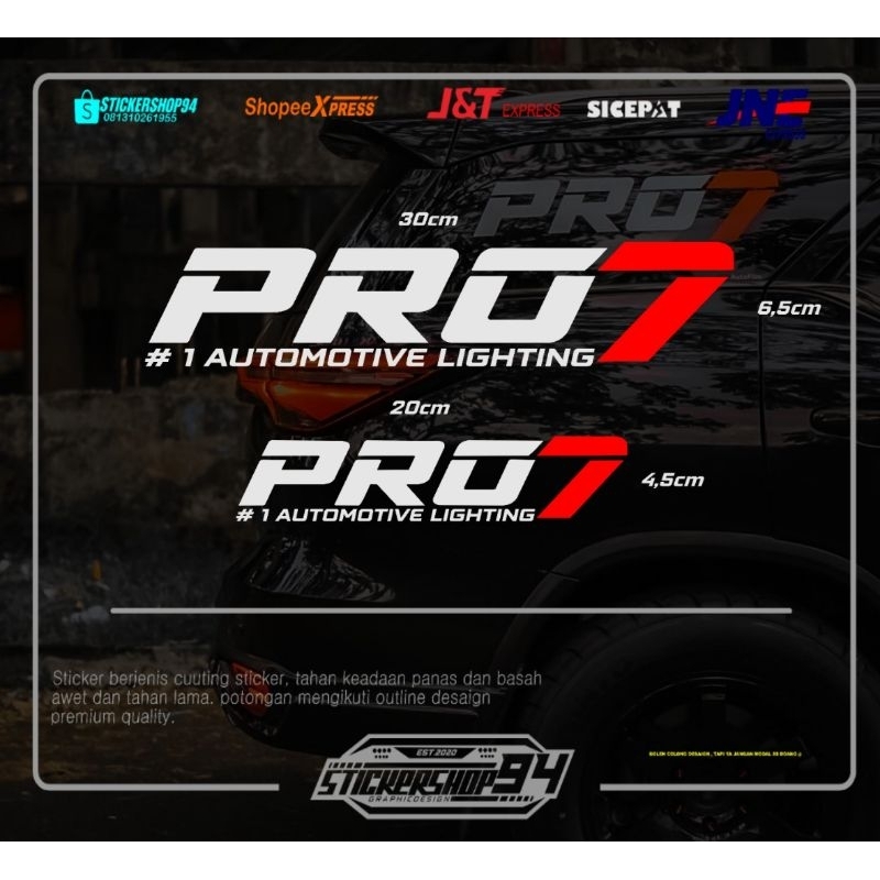 Jual stiker pro7 #1automotivelighting | Shopee Indonesia