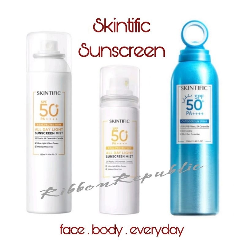 Jual Skintific Canada SPF50 SPF 50 PA++++ Face Sunblock Sunscreen Mist ...