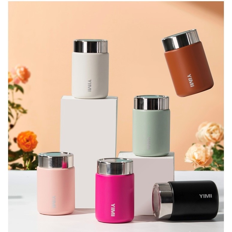 Jual YIMI 230-450ml Mini Thermos Mug Vacuum Flask Coffee Tea Thermal ...