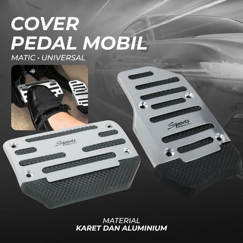 Jual Cover Pedal Mobil Matic Universal Gas Rem Transmisi Otomatis Anti ...