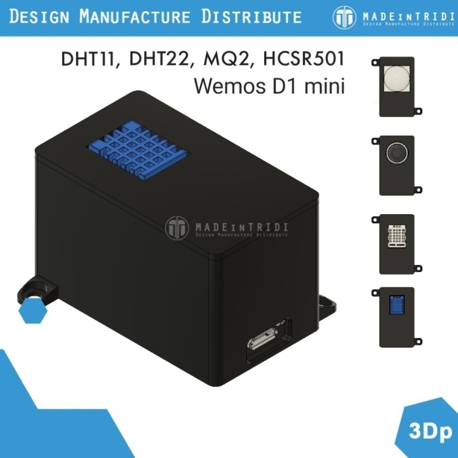 Jual Wemos D1 Mini Case Sensor Module Dht11 Dht22 Mq2 Hcsr501 Shopee