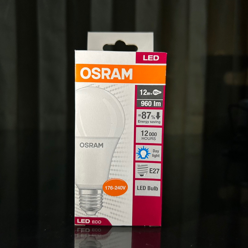 Jual Lampu Bohlam Osram LED ECO 12 Watt/ Cahaya Putih | Shopee Indonesia