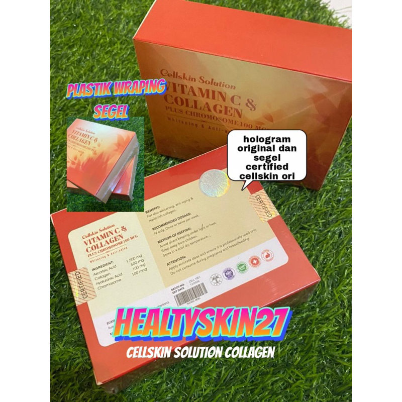 Jual Booster cellskin solution collagen booster / cellskin glow up / cell skin vit c | Shopee ...