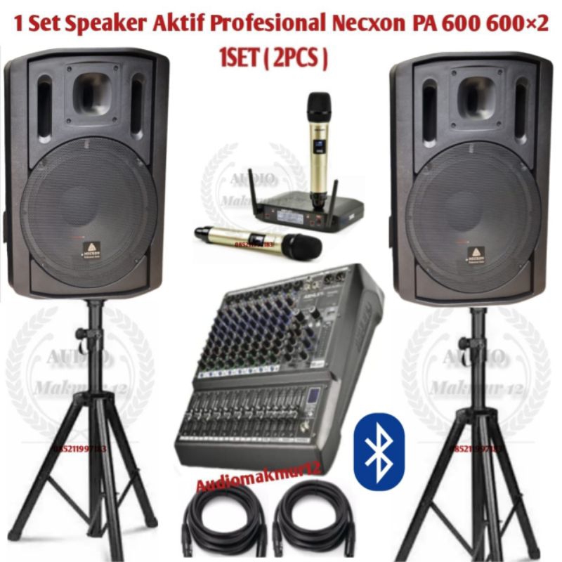 Jual Paket Sound System Profesional Necxon PA15 Kabinet Aktif Komplit ...