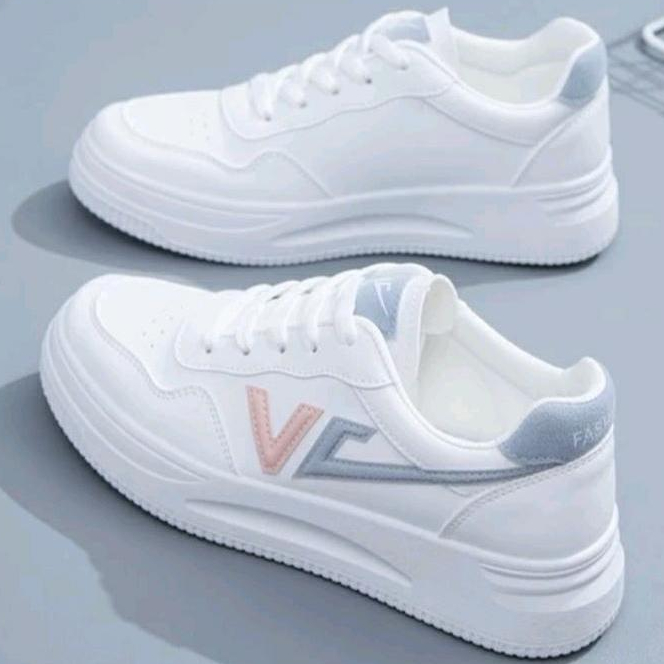 Jual {COD} Sepatu Sneakers Wanita KoreanStyle Sepatu Putih Fashion ...