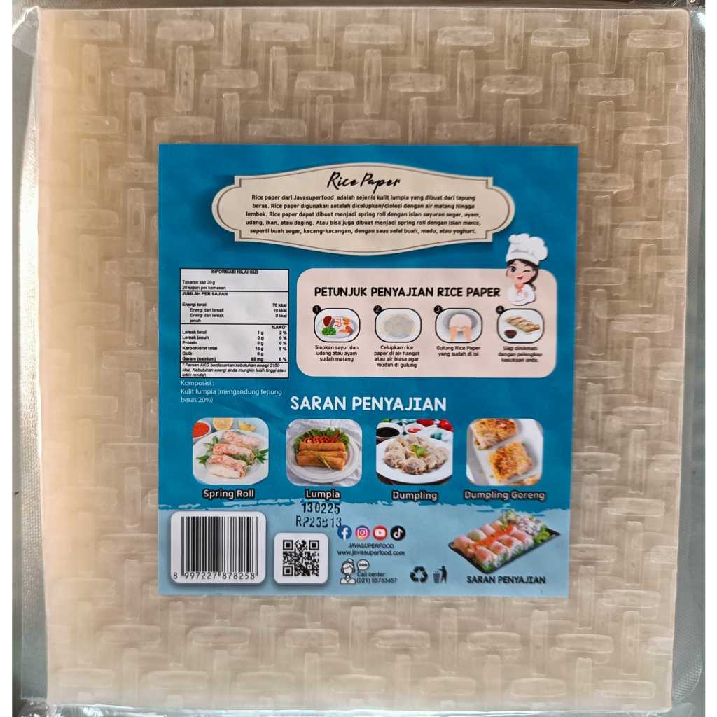 Jual Rice Paper Halal KOTAK / Banh Trang High Quality Rice Paper ...