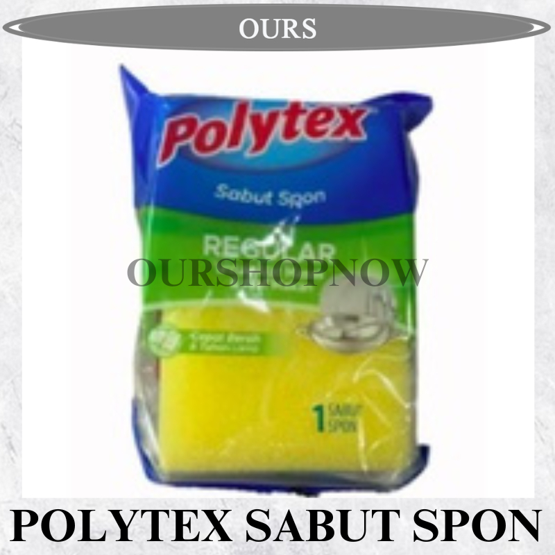 Jual Polytex Spon Sabut Reguler Spon 2 in 1 sabut hijau serbaguna ...