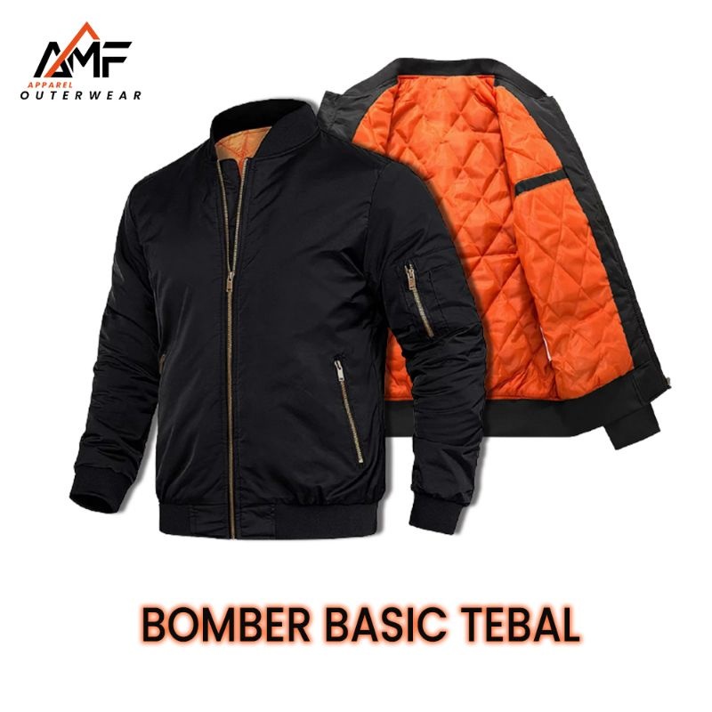 Jual BRIGO Jaket Bomber Polos || Bomber Varsity || Bahan Taslan JN ...
