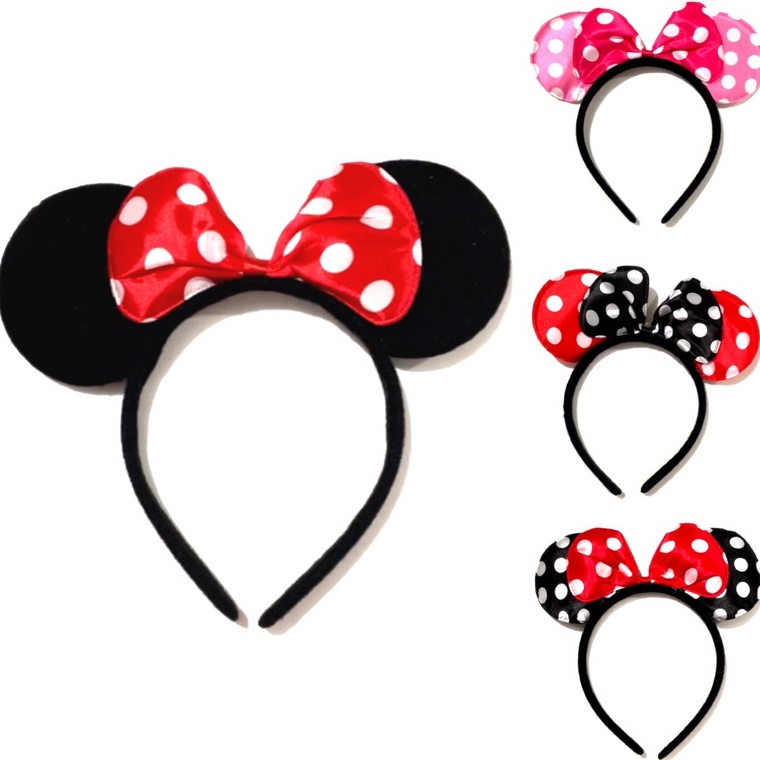Jual BANDO ANAK MINNIE MICKEY MOUSE MERAH | Shopee Indonesia
