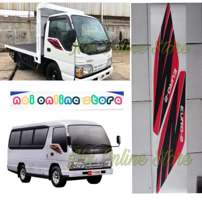 Jual Sticker euro 2 untuk Truk ISUZU ELF / mini bus | Shopee Indonesia