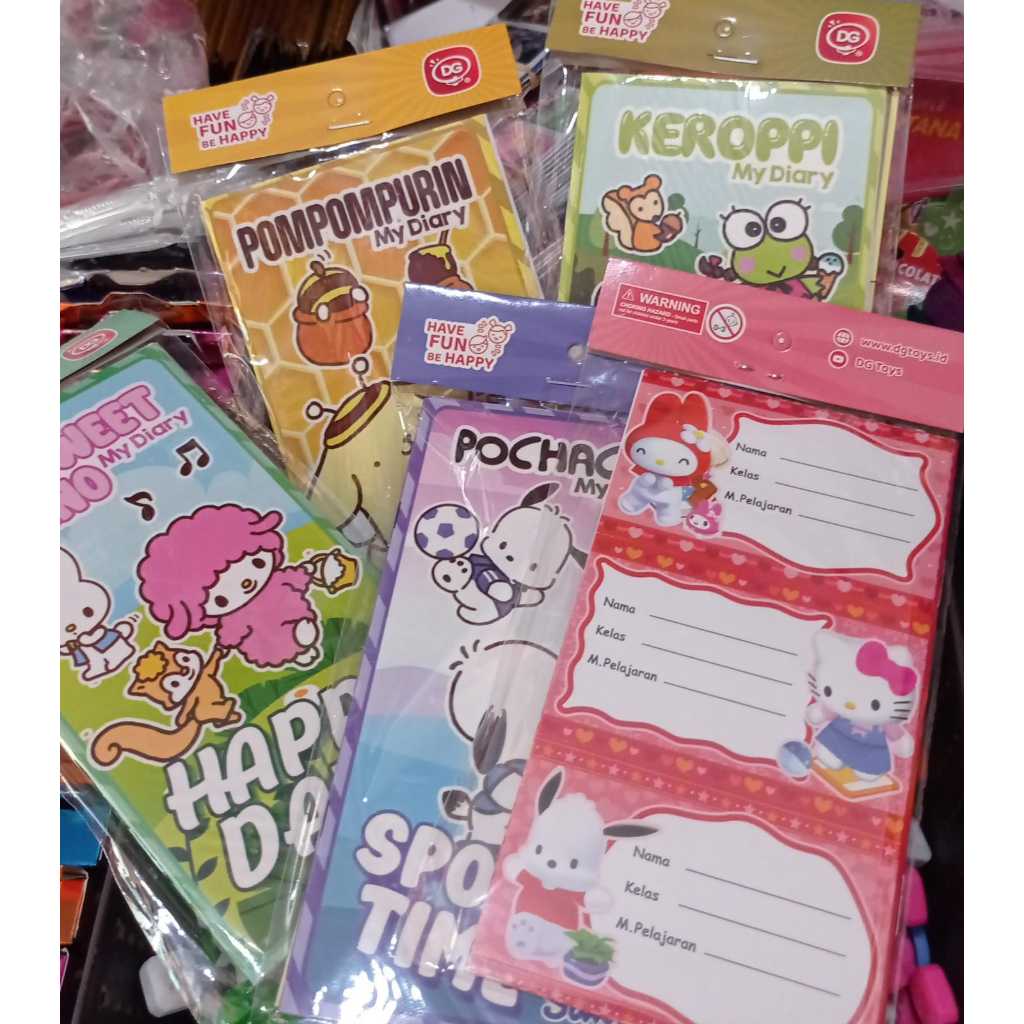 Jual My Diary Sanrio Momo Buku Diari + Jadwal Pelajaran + Stiker ...