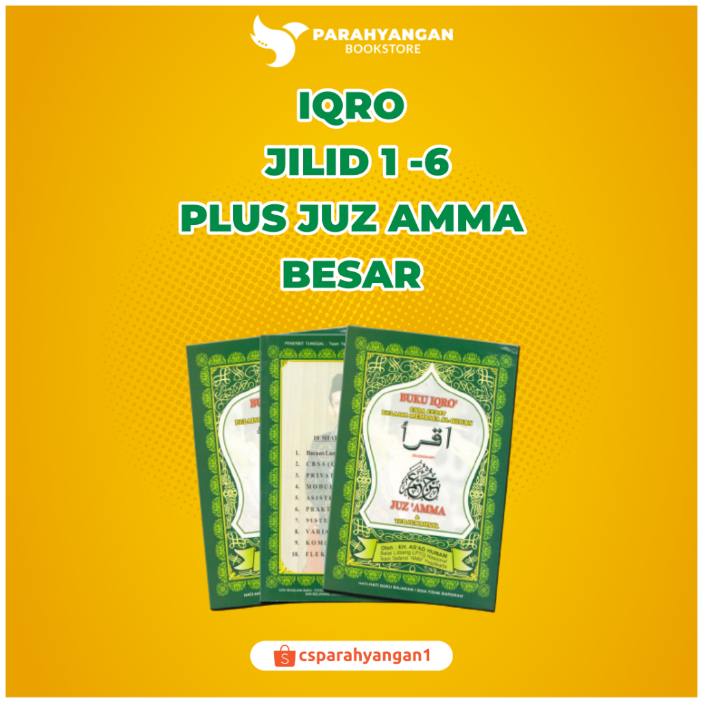 Jual Buku Iqro'/Iqra Bendel Besar Plus Juz/Juzz/Jus Amma/Ama dan ...