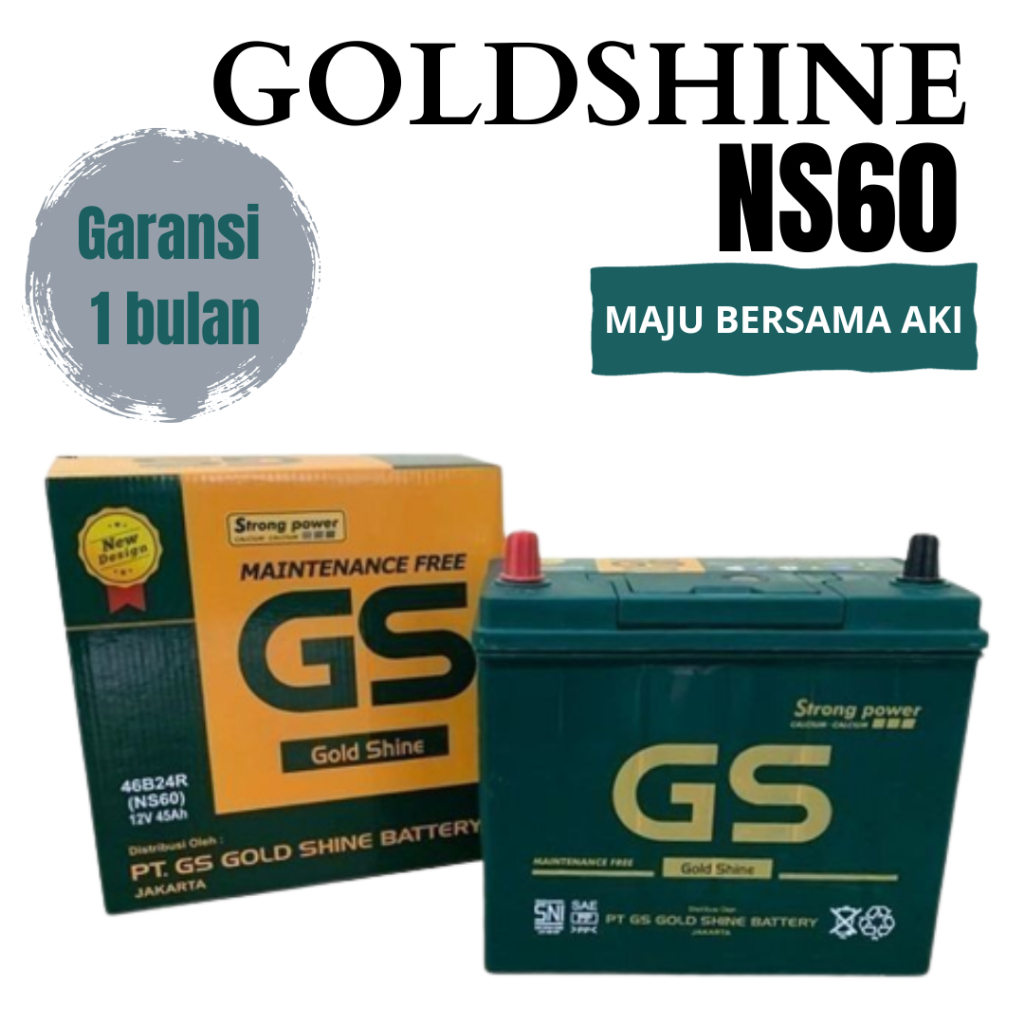Jual Aki Mobil Avanza Tipe E/G/S (2003-2009) GS GOLDSHINE NS60 Aki ...