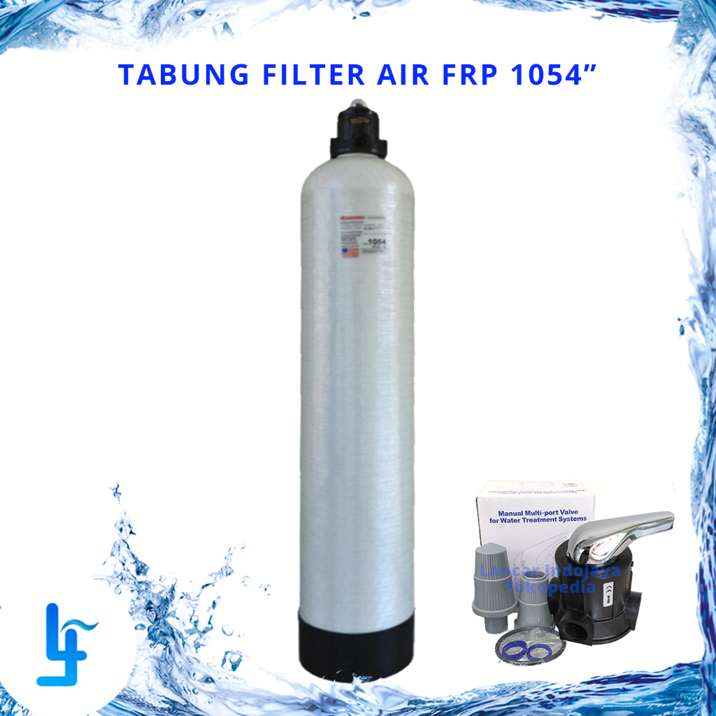 Jual Tabung Filter Air FRP 1035 | 1054 | 1354 | 1665 | 1865 Inch Tabung Fiber Filter Air ...