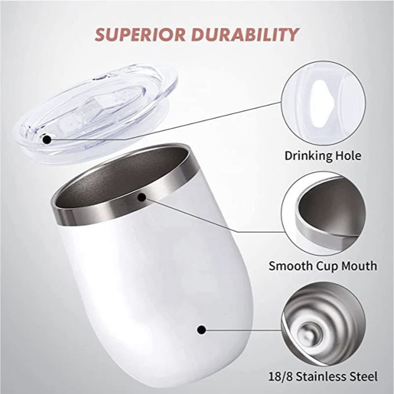 Jual PUTIH Mug Telor 350ml Egg Shaped Tumbler Botol Unik Gelas Cup ...