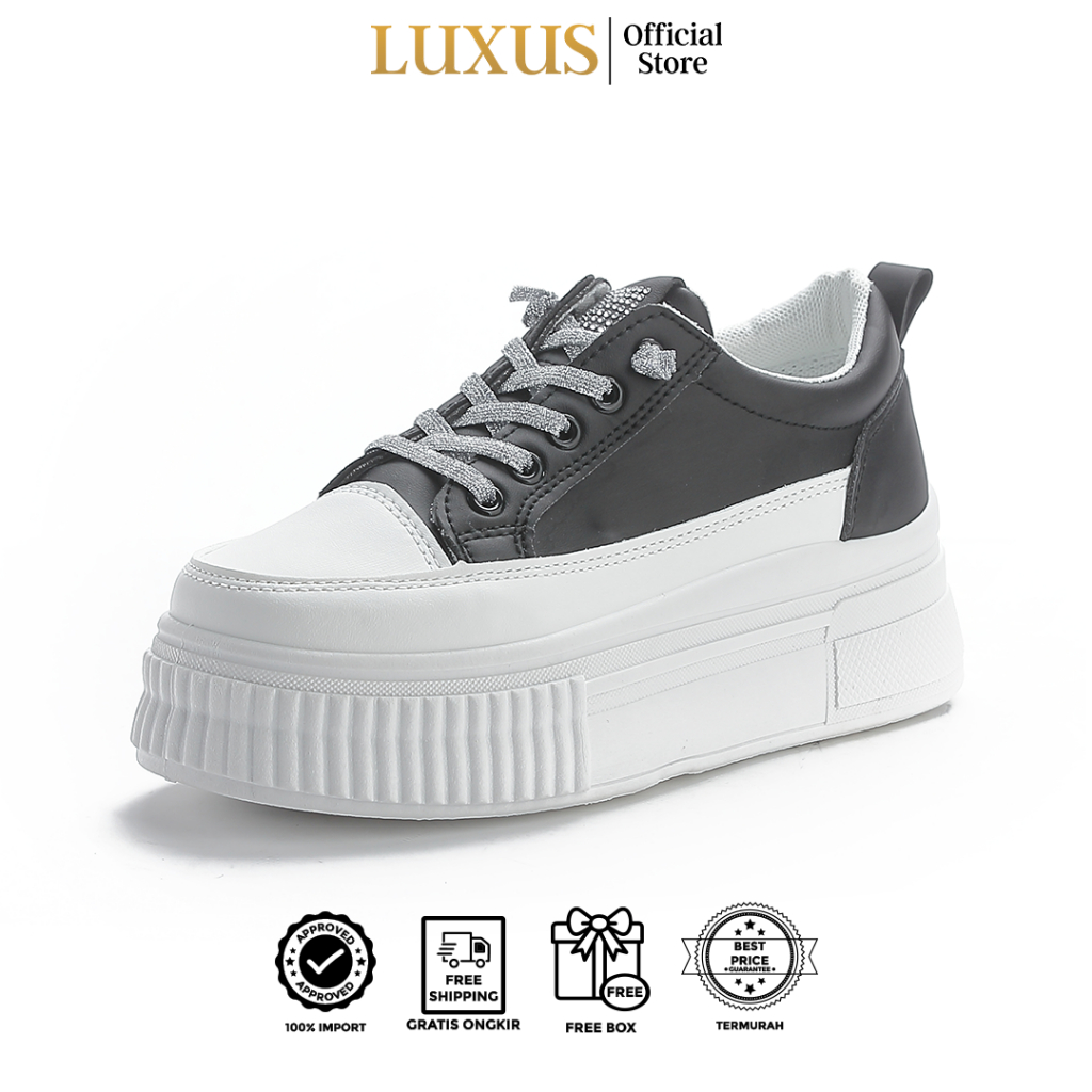 Jual Luxus Rose Sepatu Sneakers Sport Wanita Casual Korean Style Sport Shoes - Lx1018 | Shopee ...