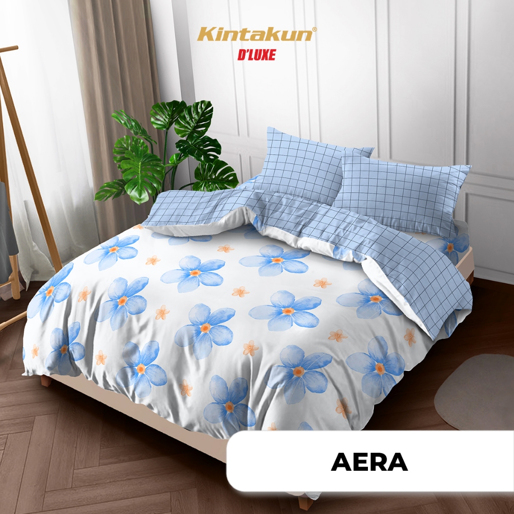 Jual Kintakun Bedcover Set Fitted 160/180/200 Aera Aesthetic Minimalis Bunga Korea Dluxe ...