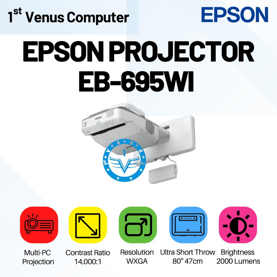 Jual Proyektor Epson EB 695WI / Projector Epson EB-695WI | Shopee Indonesia
