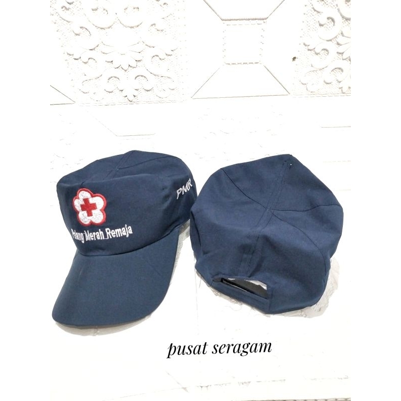 Jual topi PMR navi topi PMR biru Dongker | Shopee Indonesia