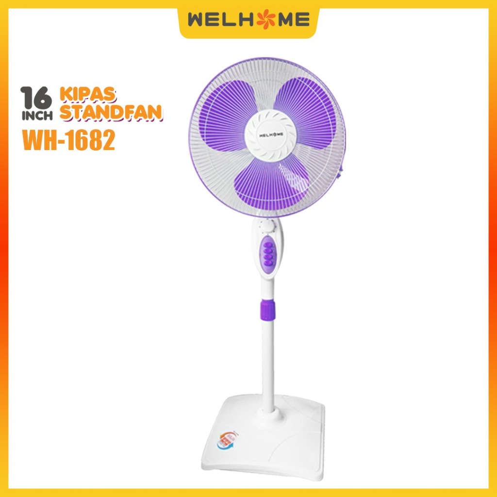 Jual Welhome Kipas Angin Berdiri Wh-1682 | Shopee Indonesia