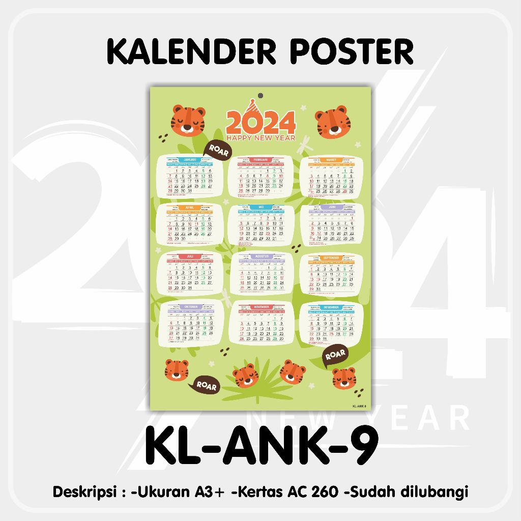 Jual Kalender Poster tema ANAK - Kalender 2024 - Kalender Aesthetic ...