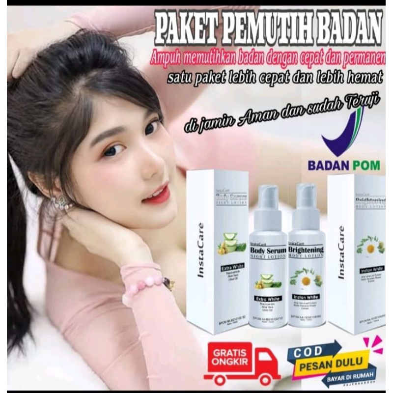 Jual A-1 Paket lotion pemutih badan seketika paling ampuh permanen super cepat asli bpom hb ...