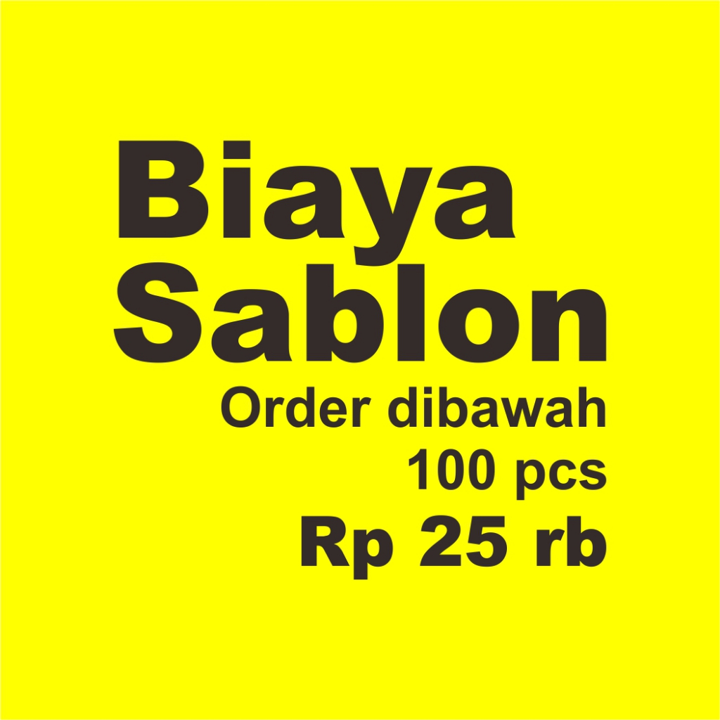 Jual Biaya Sablon Untuk Order dibawah 100pcs | Shopee Indonesia