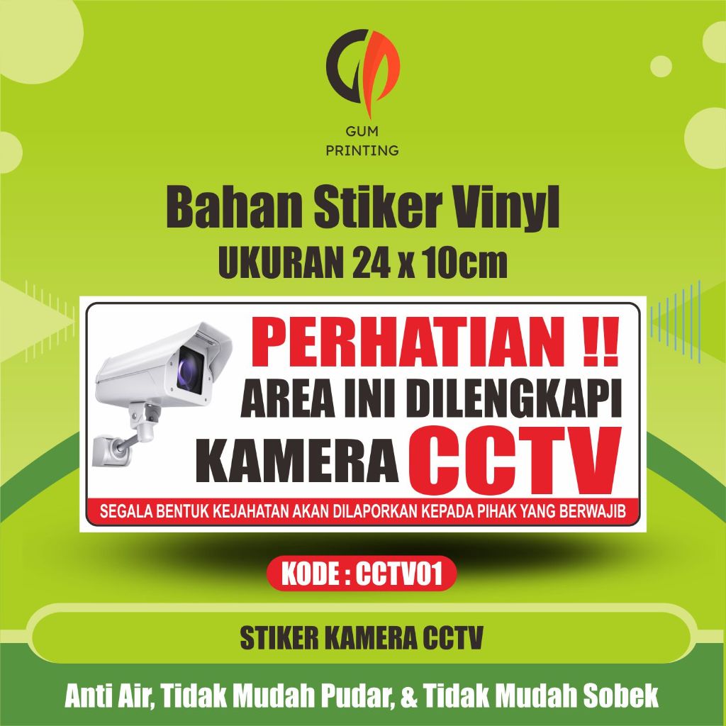 Jual STIKER KAMERA CCTV | Shopee Indonesia
