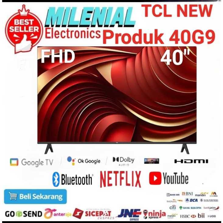 Jual TCL 40G9 Smart Google TV 40 inch - FHD - Google Audio - HDR10 ...