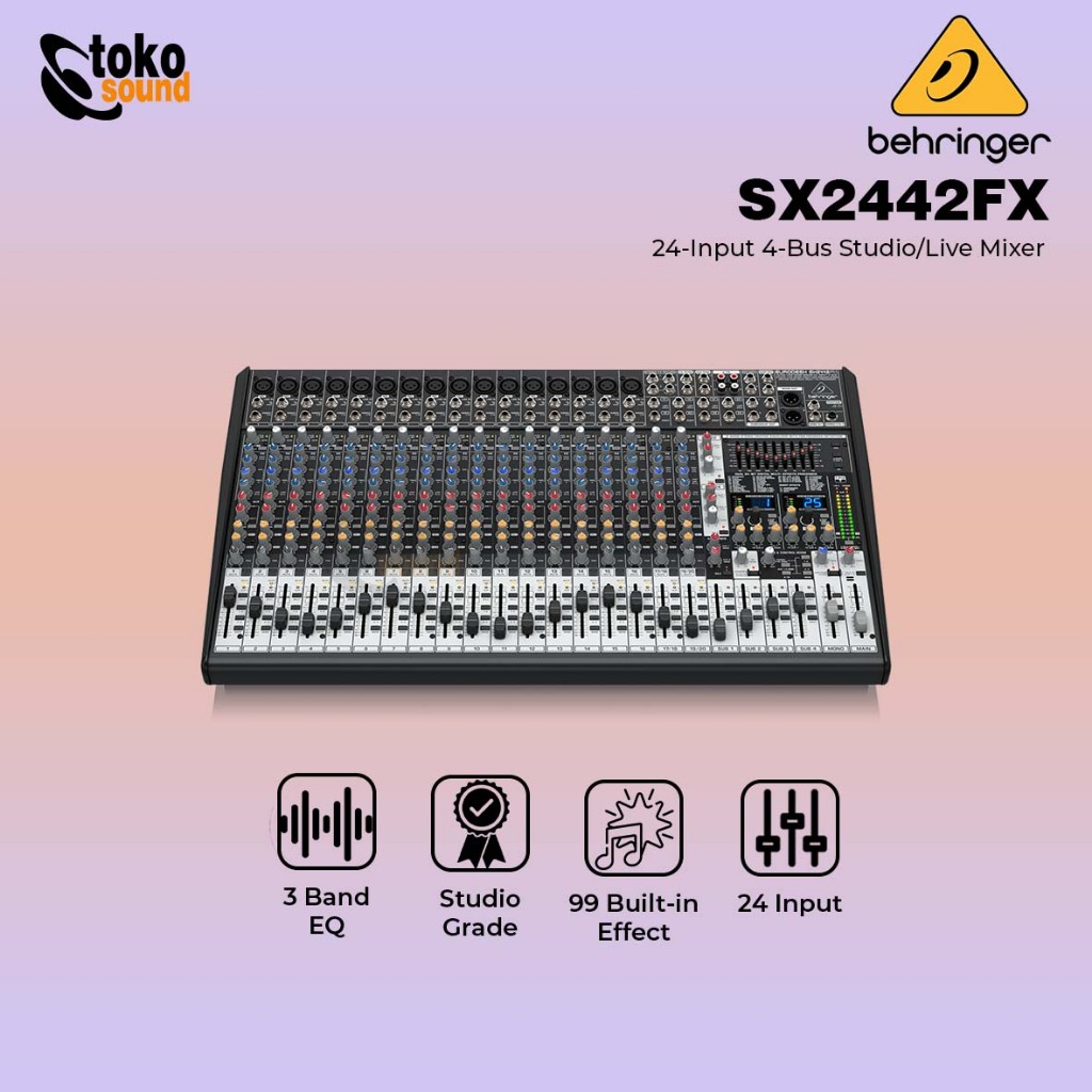 Jual Behringer Eurodesk SX2442FX - 24 Channel Analog Mixer | Shopee ...