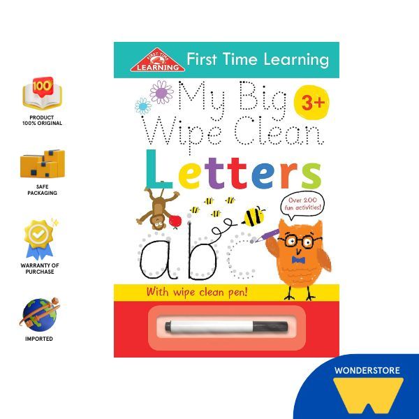 Jual Igloo Books - First Time Learning: My Big Wipe Clean- Letters 3 ...